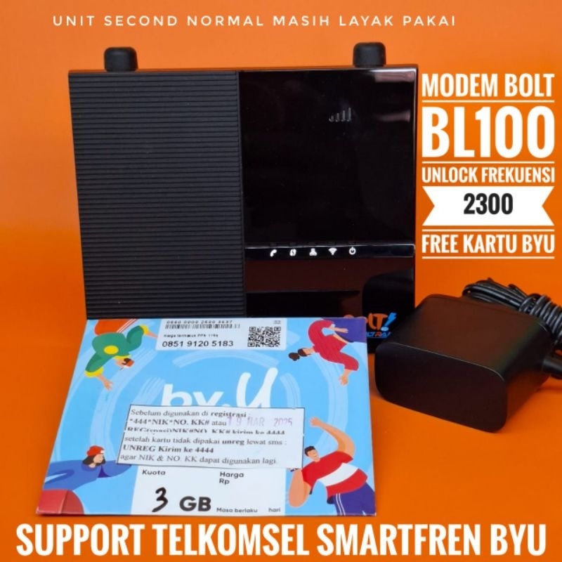 Jual Modem Wifi 4g All Operator Band 40 Bolt Bl100 Router Unlock ...
