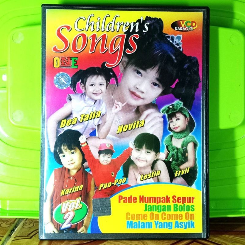 Jual VCD CHILDREN'S SONGS VOL. 2 Sunar One Production JOSHUA GROUP C4 AVISHA KARINA TOP TEN ...