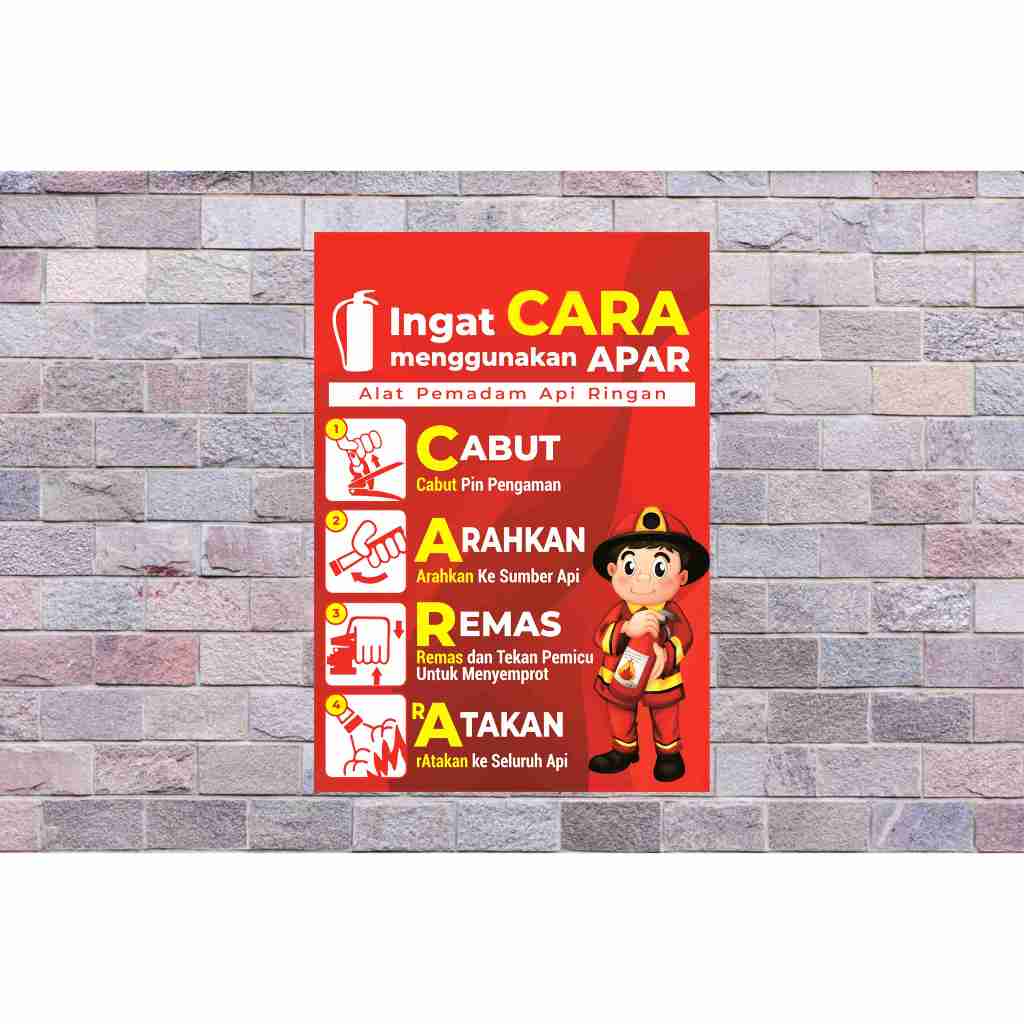 Jual Rambu poster cara apar 30x40 cm | Shopee Indonesia