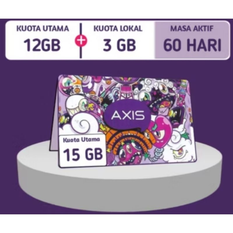 Jual Kartu Perdana AXIS 12GB – Kuota Nasional, Masa Aktif 2 Bulan | Shopee Indonesia