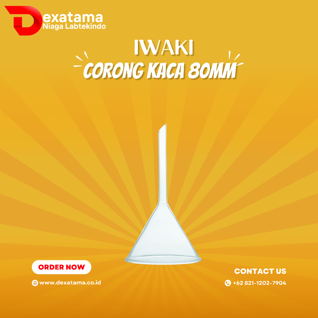 Jual Corong Kaca Laboratorium 80mm – Kualitas Premium & Tahan Panas ...