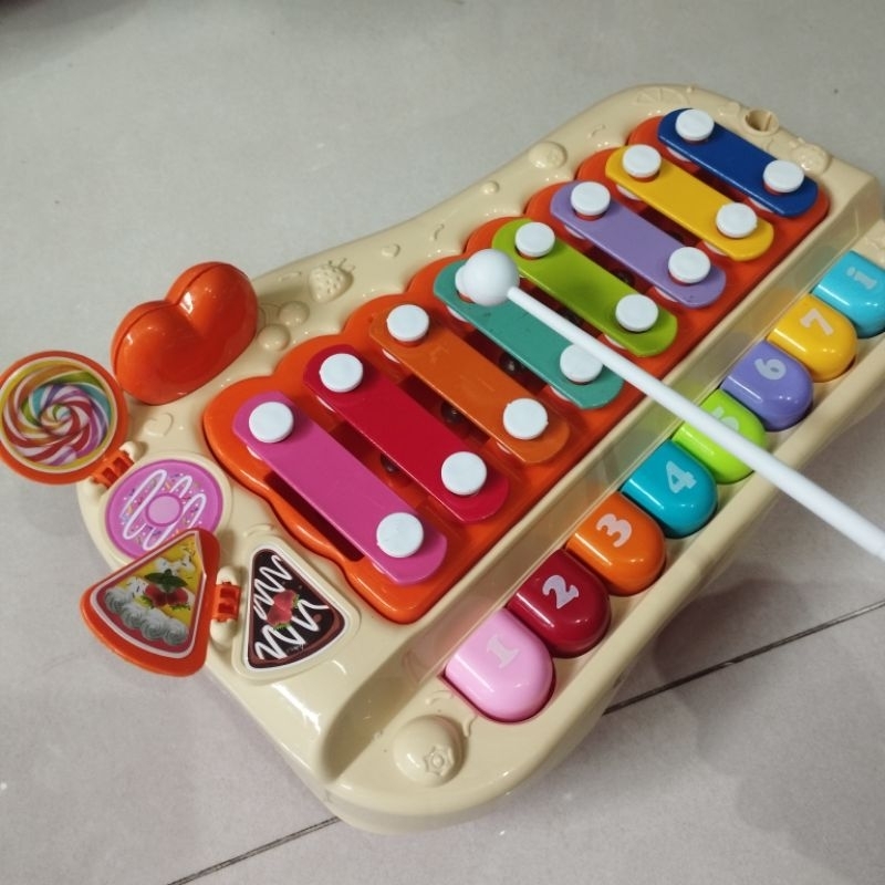 Jual Mainan Anak Eylophone Knocking Organ Musical/ Mainan Edukasi anak ...