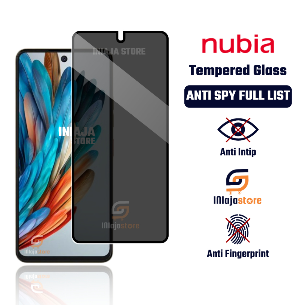 Jual Tempered Glass Anti Spy Full List ZTE nubia A56 A36 V70 Max V70 Design V70 NFC V60 Design ...