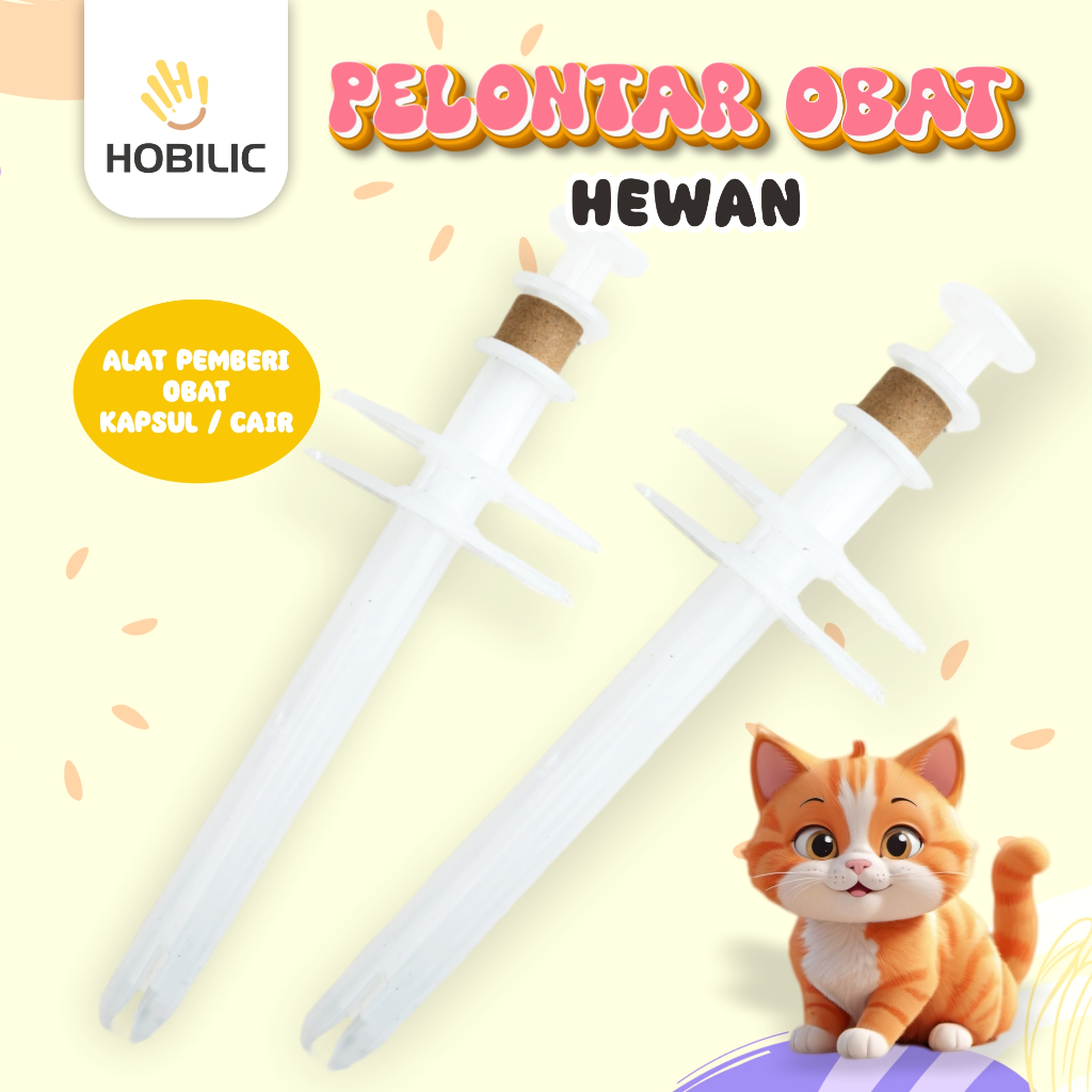 Jual Hobilic Pet Feeding Kit Alat Pelontar Pil Pelontar Obat Hewan ...