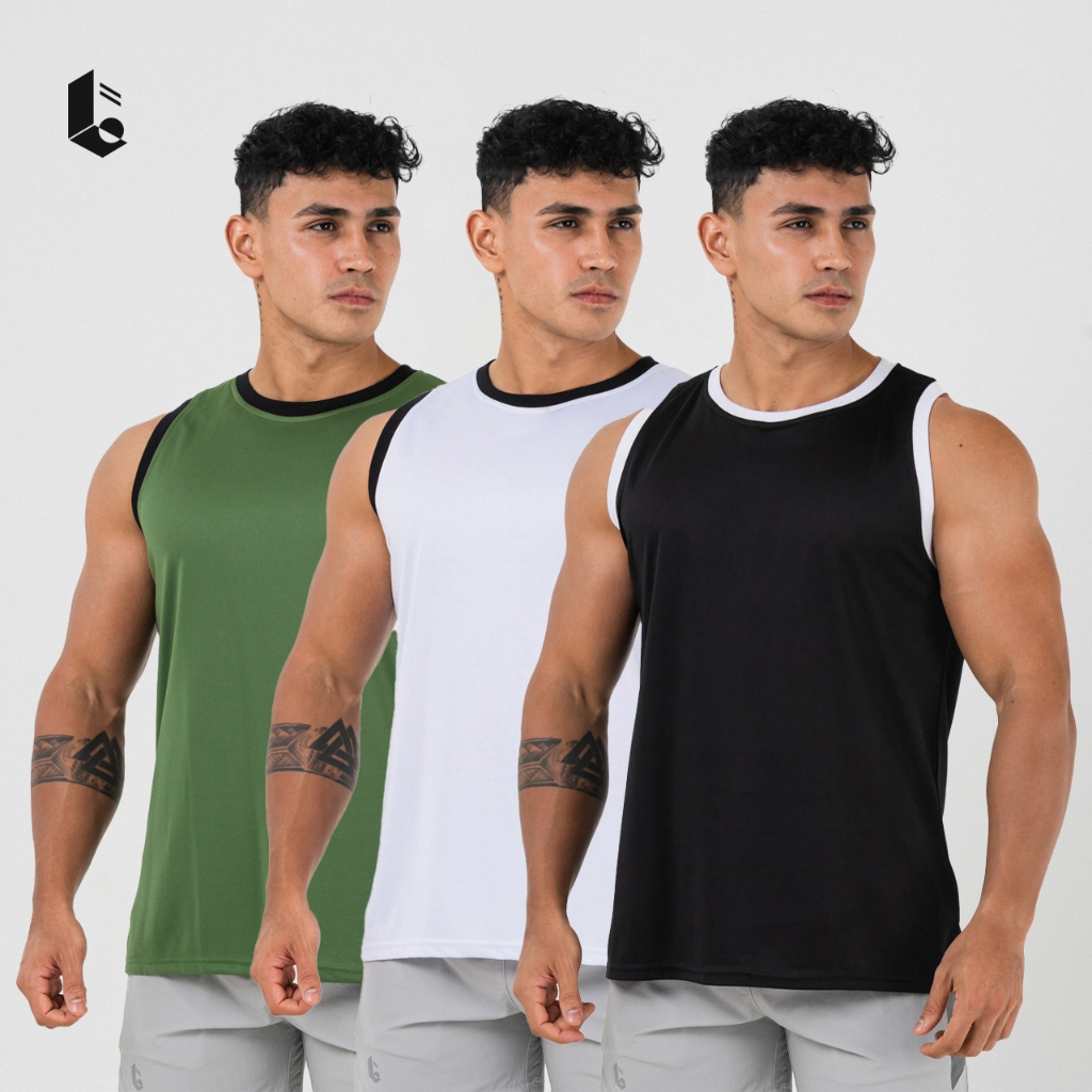 Jual Tank Top Sleeveless Singlet Lekbong Sport Pria Kaos Tanpa Lengan ...