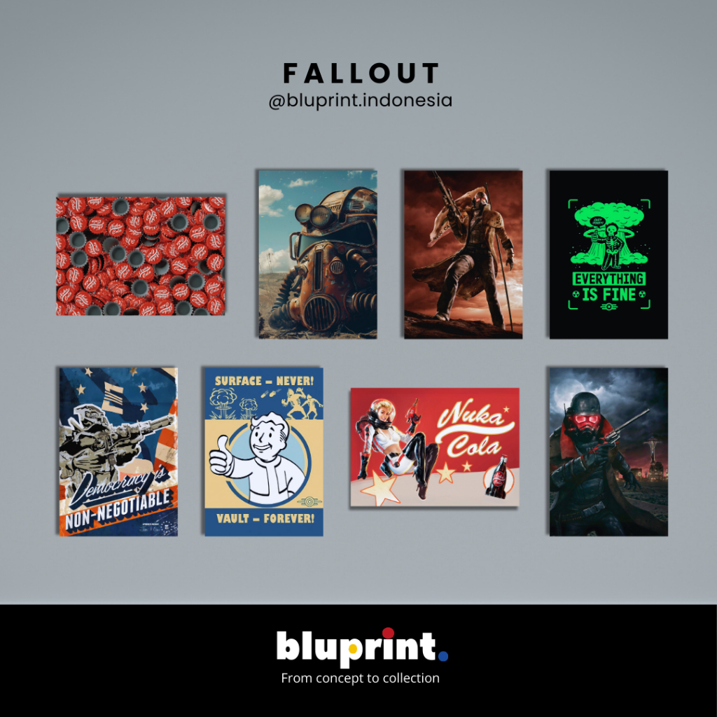 Jual Fallout - Bluprint Premium Metal Posters - A3 (28x41cm) | Shopee ...