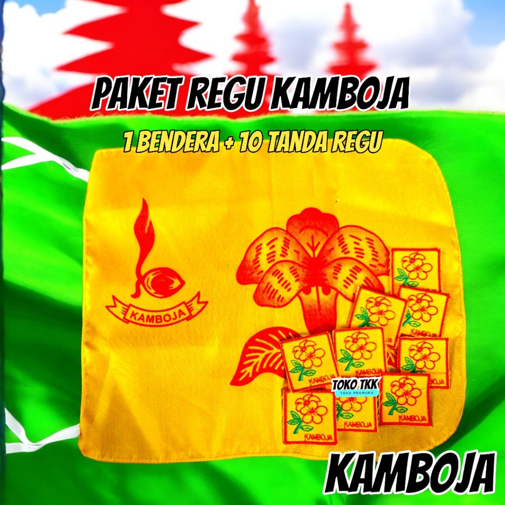 Jual Paket regu pramuka kamboja ( 1 bendera regu + 10 tanda regu ...