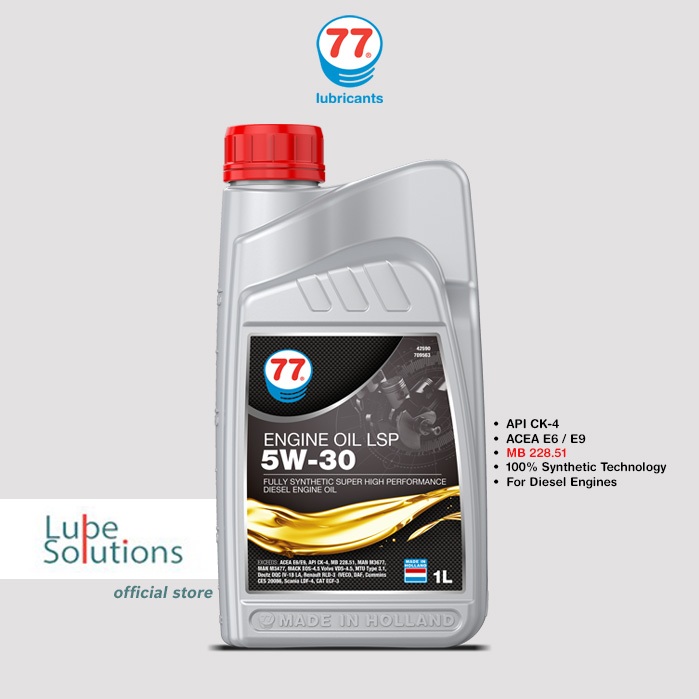Jual OLI 77 LUBRICANTS ENGINE OIL DIESEL LSP 5W-30 API CK-4 FULL ...