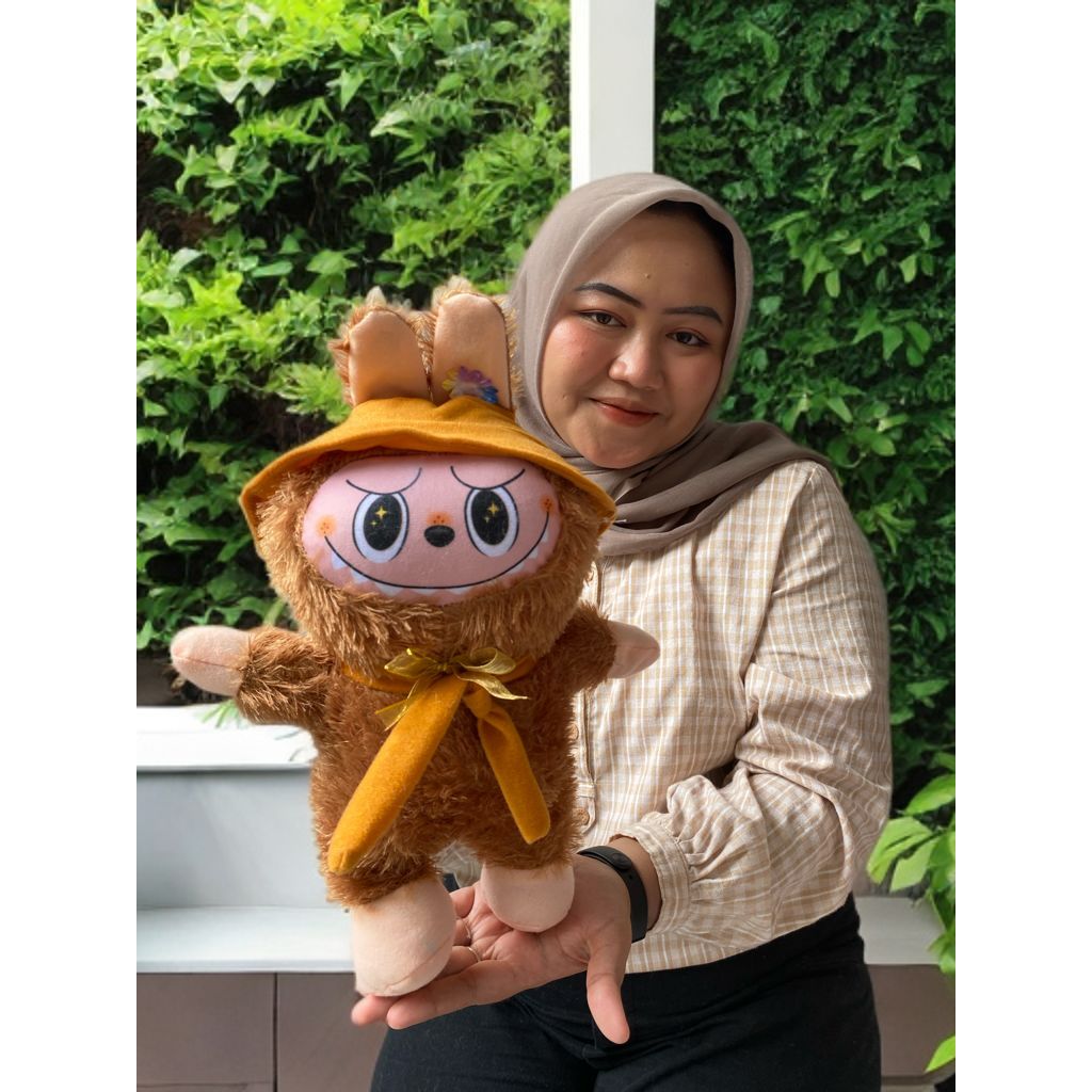 Jual Boneka Labubu The Monster Minion Size 35cm Menyala Lampu LED Viral ...