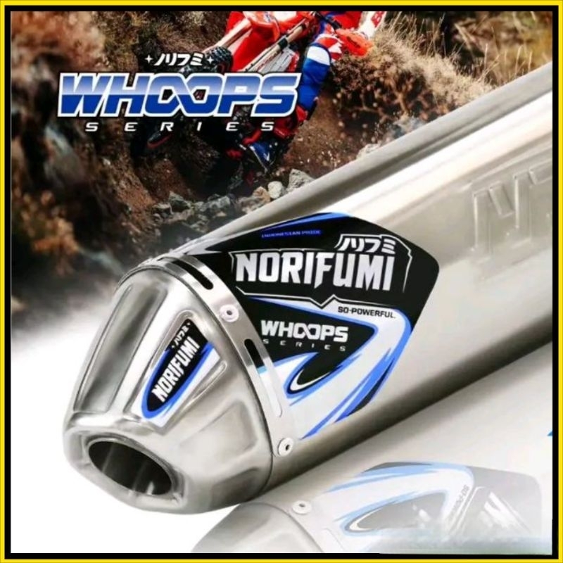 Jual KNALPOT NORIFUMI WHOOPS COMPETITION STAINLESS PNP KLX 150/BF CRF ...