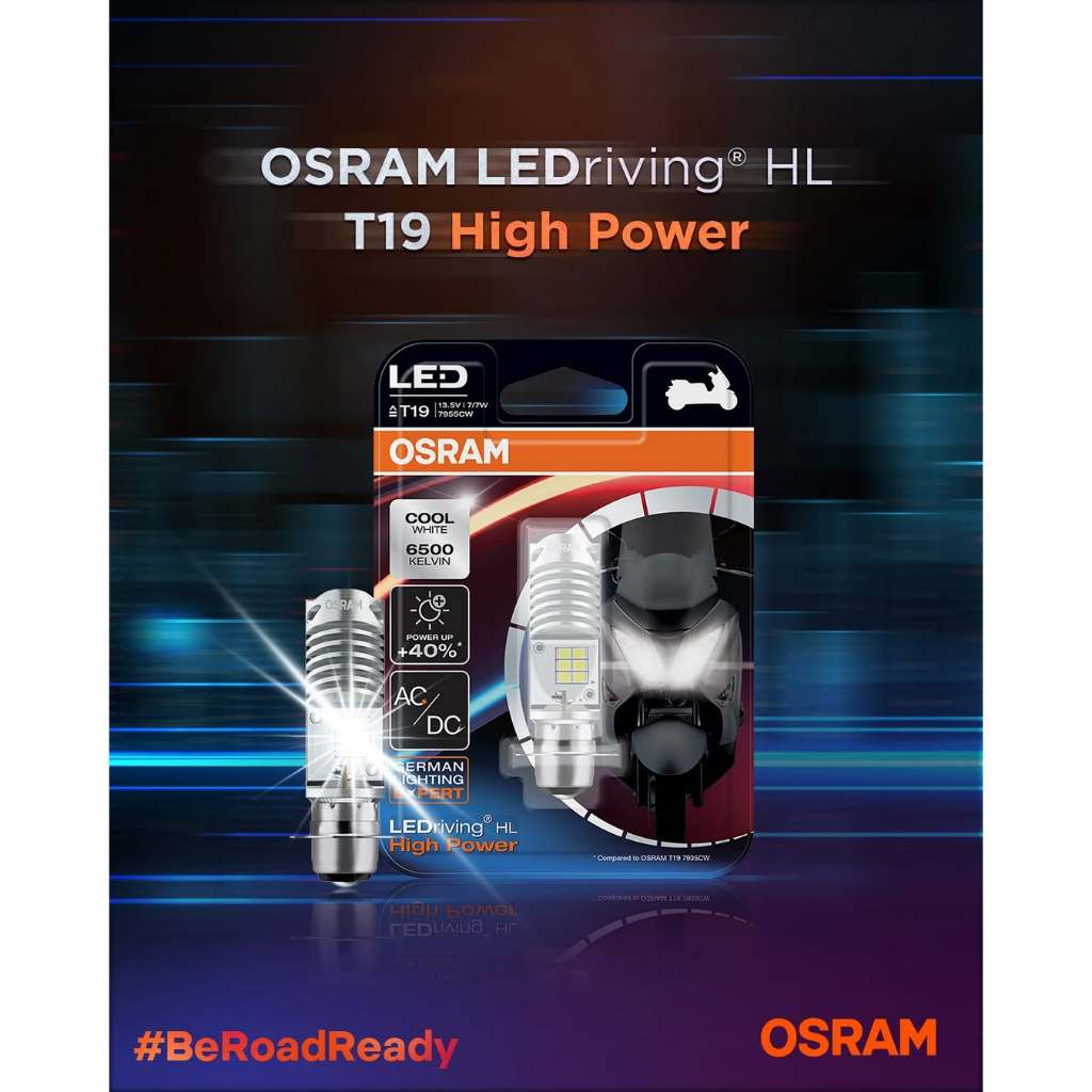 Jual OSRAM LED T19 M5 H6 K1 NEW GEN Putih 7955CW matic/bebek Bohlam/lampu depan/utama motor led ...