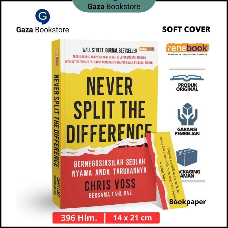 Jual Never Split the Difference l Bernegosiasilah Seolah Nyawa Anda ...