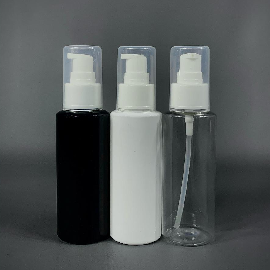 Jual Botol Pump Treatment 100 Ml / Botol Pet 100 Ml RF - Tutup Pump Treatment Putih Full-Cap ...