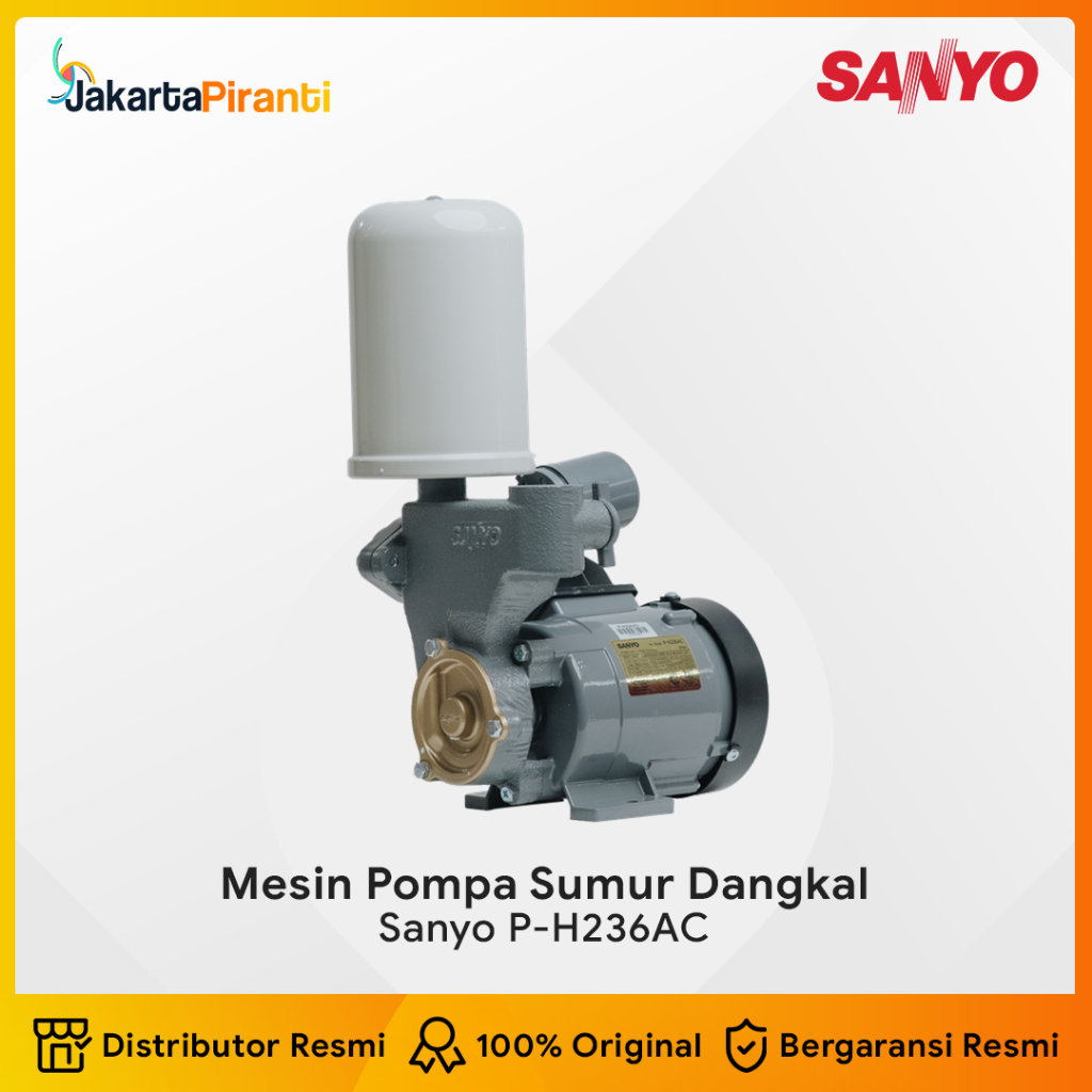 Jual Mesin Pompa Air Sumur Dangkal Otomatis 200 Watt Sanyo PH 236 AC ...