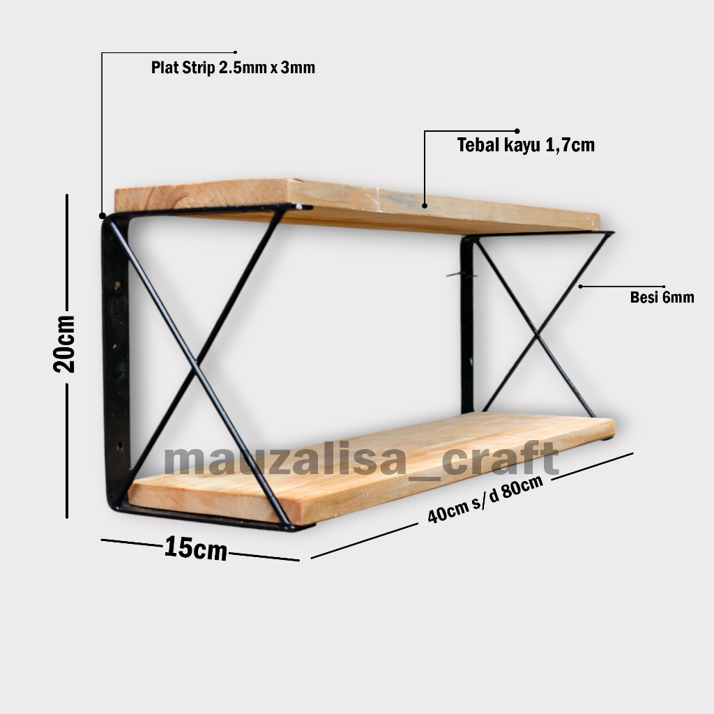 Jual Rak Dinding Kayu Aeshtetik - Tempat Penyimpanan Serbaguna Model ...