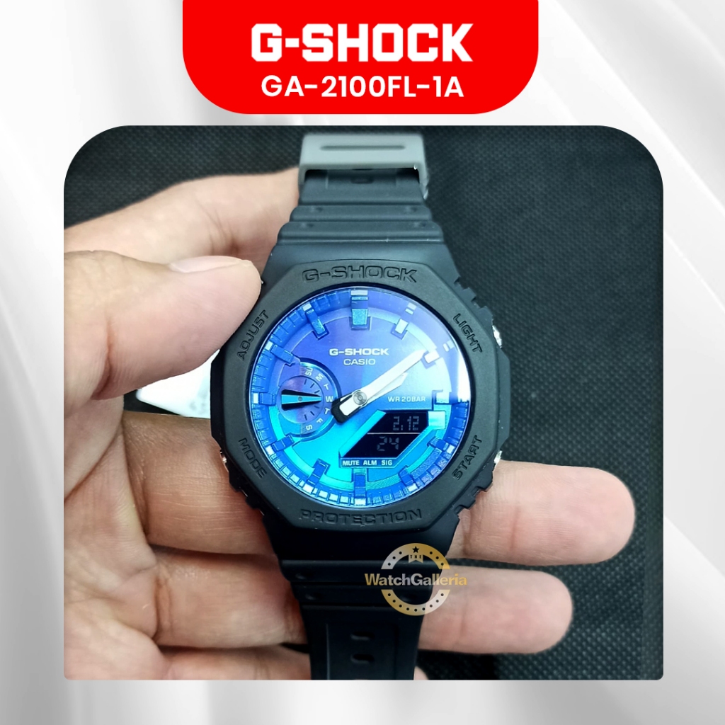 Jual Jam Tangan Pria Casio G-Shock GA-2100FL-1A GA-2100FL-1ADR GA ...