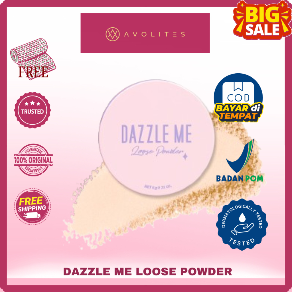 Jual DAZZLE ME Always Setting Loose Powder BPOM | Super Soft Smooth ...
