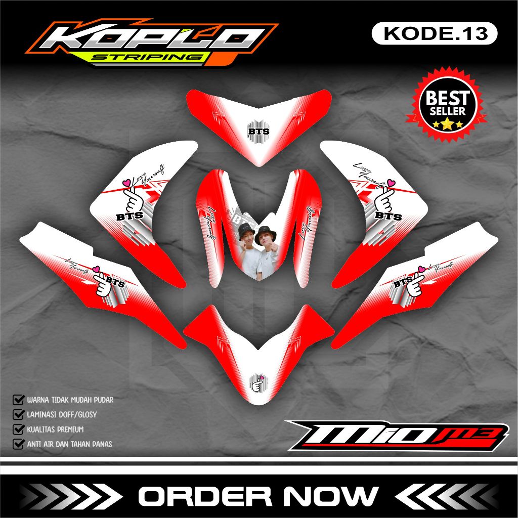 Jual Stiker Decal Full Body Motor Yamaha MIO M3/MIO Z- Stiker Dekal ...