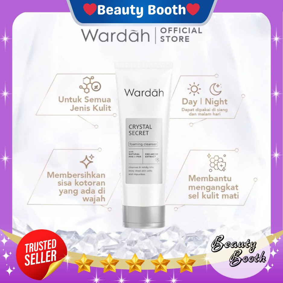 Jual WARDAH Crystal Secret Day Cream TUBE PUTIH 15ml / Night Cream TUBE ...