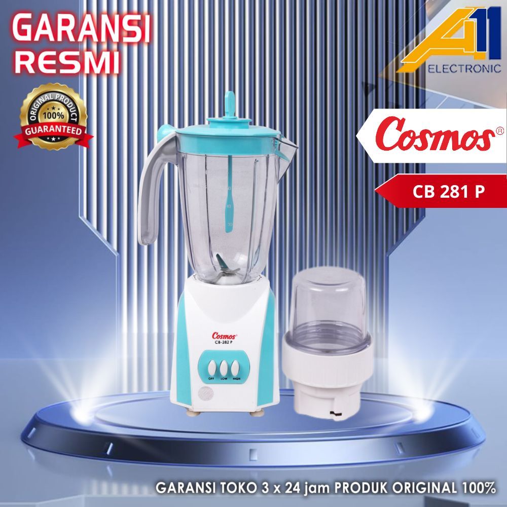Jual Cosmos Blender Plastik CB281P / CB 281 P Juicer 2 liter 2 In 1 ...