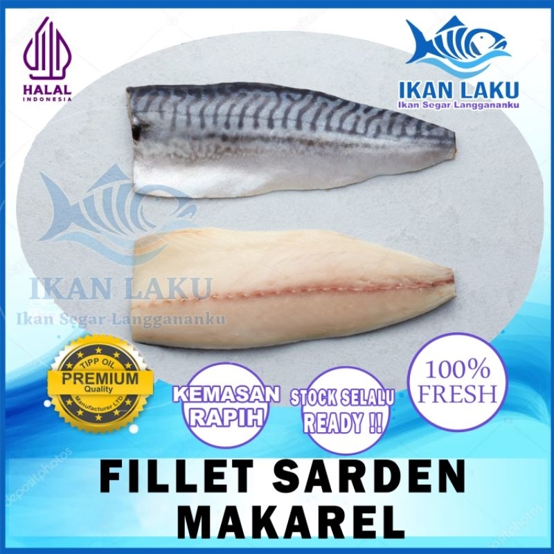 Jual Fillet Ikan Makarel Segar 500gr – Ikan Saba Sarden Mackerel Fillet ...