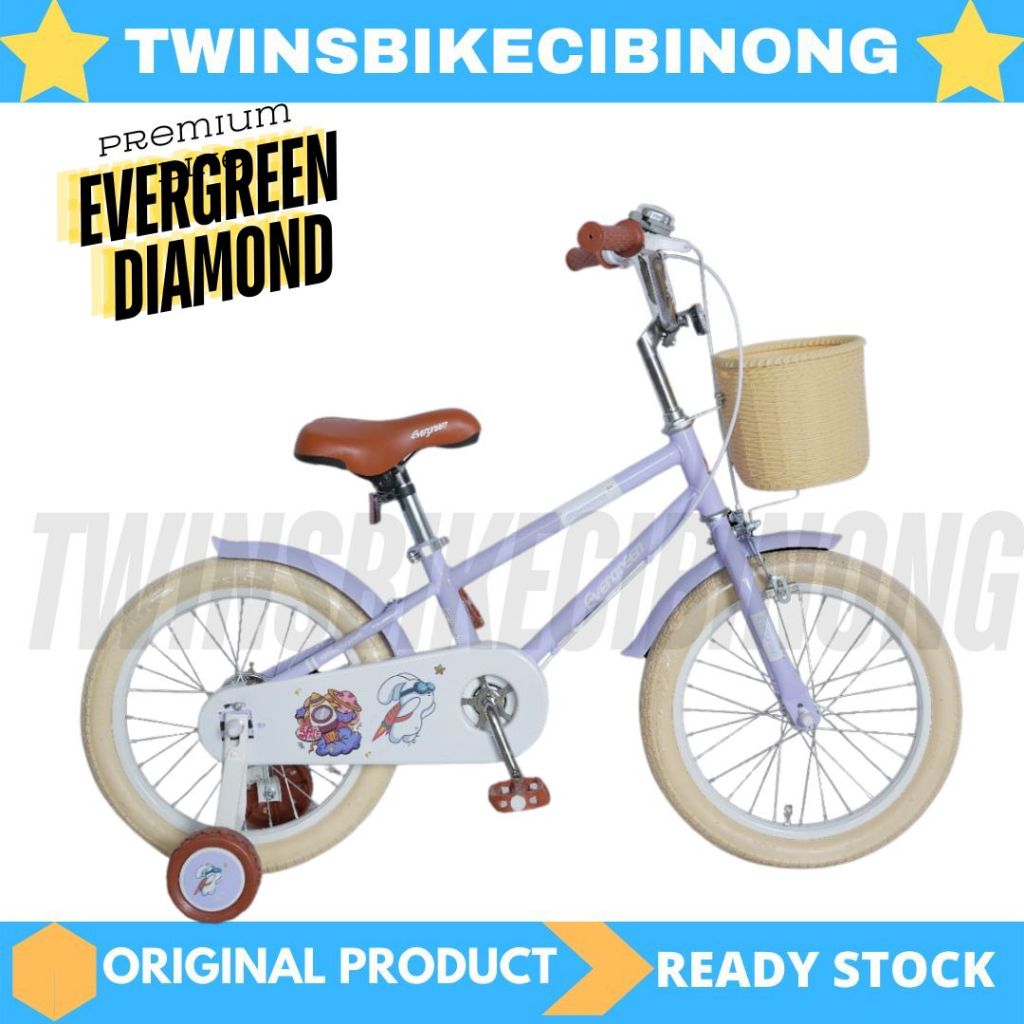 Jual Sepeda Anak 12 16 Evergreen Girl DIAMOND | Shopee Indonesia