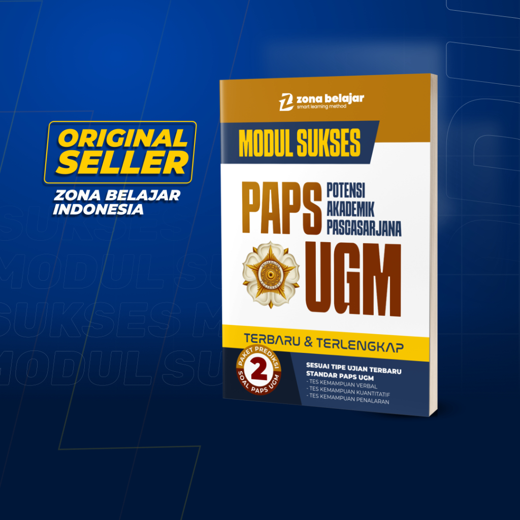 Jual ZONA BELAJAR - MODUL POTENSI AKADEMIK PASCASARJANA (PAPS) UGM ...