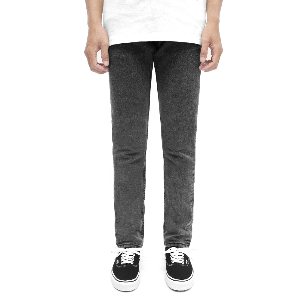 Jual Surplus Denim Slim Fit Smoke Grey Snow Wash | Shopee Indonesia