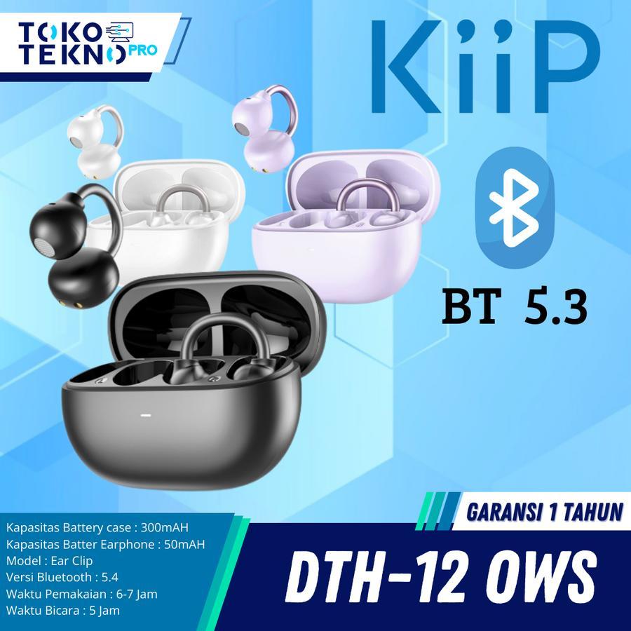 Jual KiiP DTH12 / DTH-12 OWS Ear Clips Earphone Bluetooth TWS AI Noise Cancellation | Shopee ...