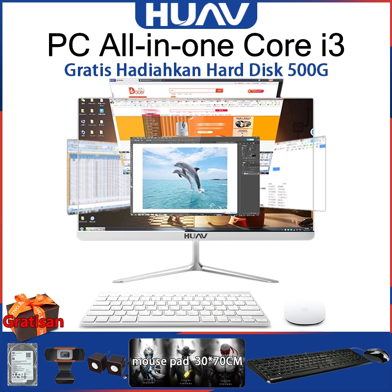 Jual HUAV Komputer Full Set All-in-One PC Baru, Prosesor Core i3 8100,Layar 24/27 Inci Pilihan ...