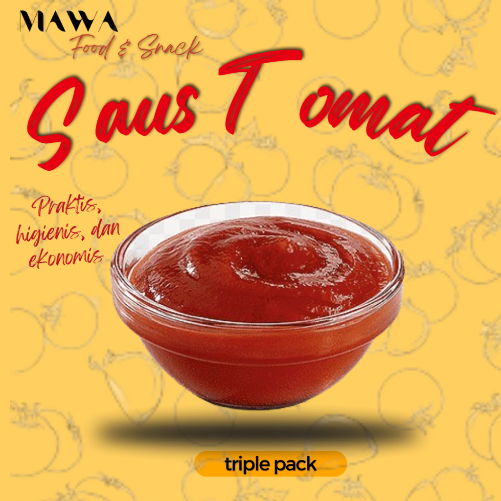 Jual Extra Saus Tomat Sachet (Triple pack) | Shopee Indonesia
