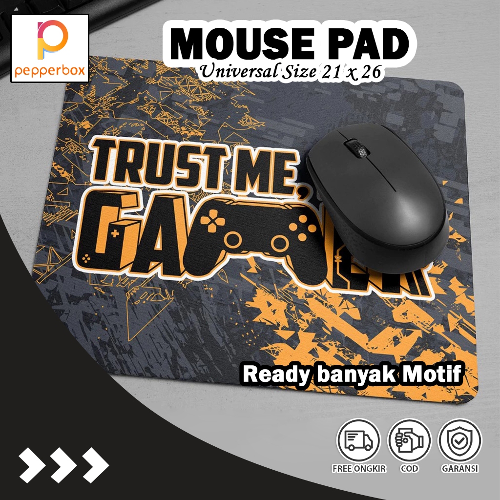 Jual Mouse Pad Gaming Polos Custom 21 x 26 cm Universal Deskmat Setup ...