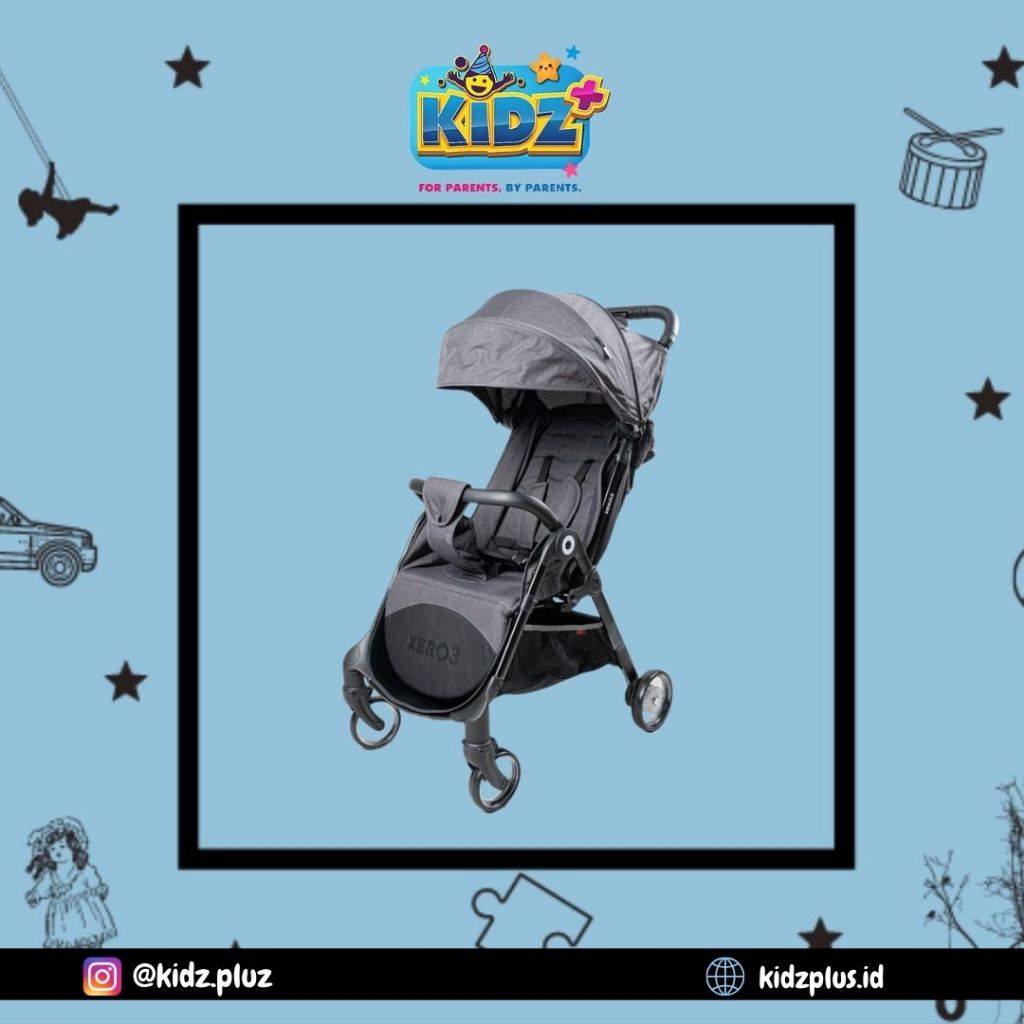 Jual Sewa Xero 3 Auto Fold Stroller – All New Black | Shopee Indonesia