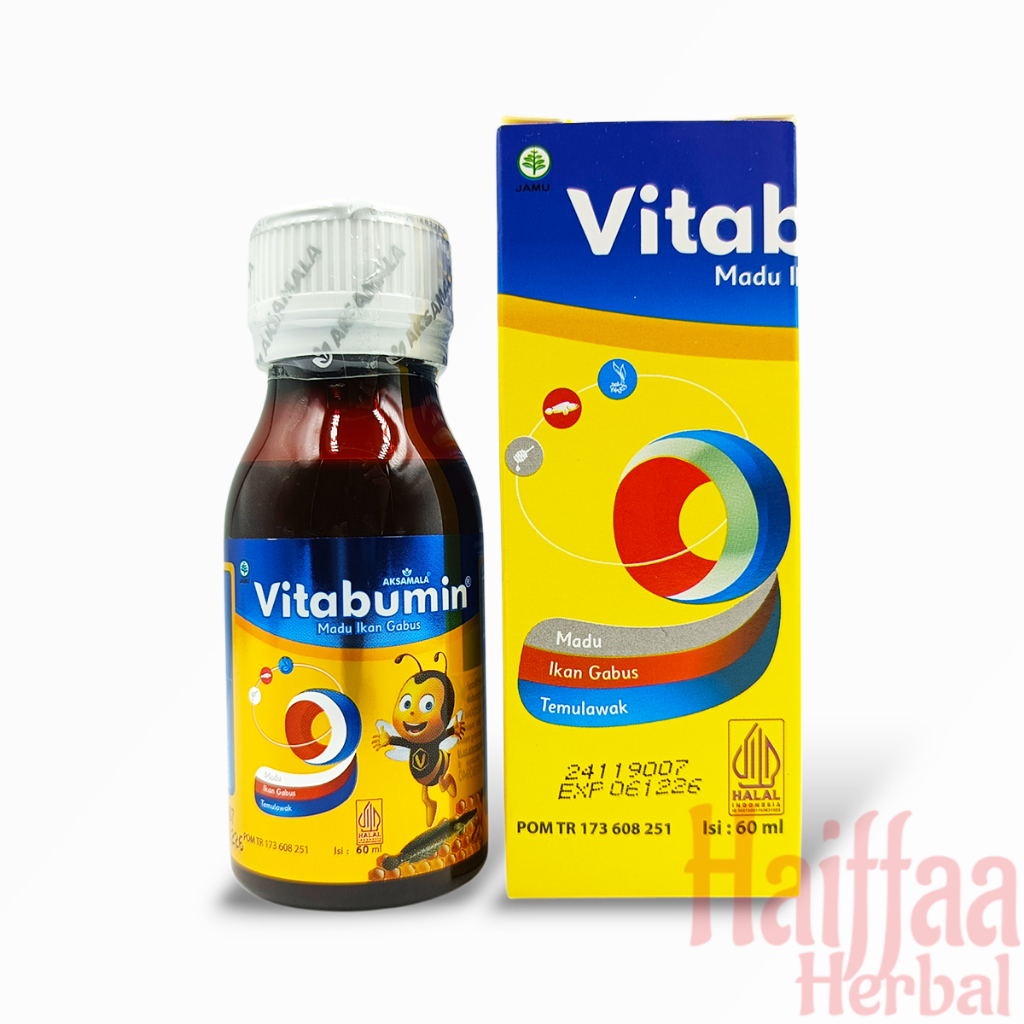 Jual VITABUMIN 60ml Madu Multivitamin Suplemen Anak Ekstrak Ikan Gabus Asli Original PROMO ...