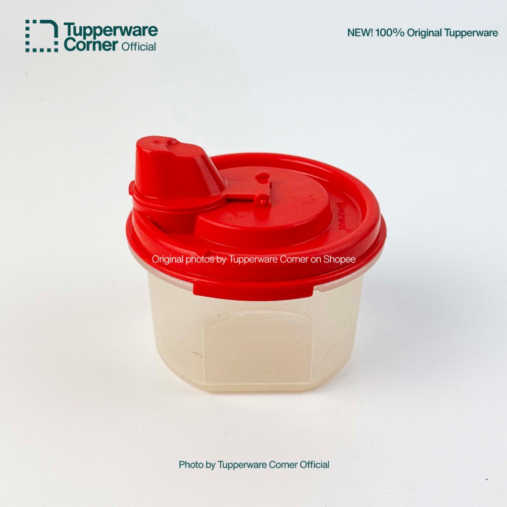 Jual TUPPERWARE STOR N POUR 200ML TUTUP MERAH BASE BENING BARET ...