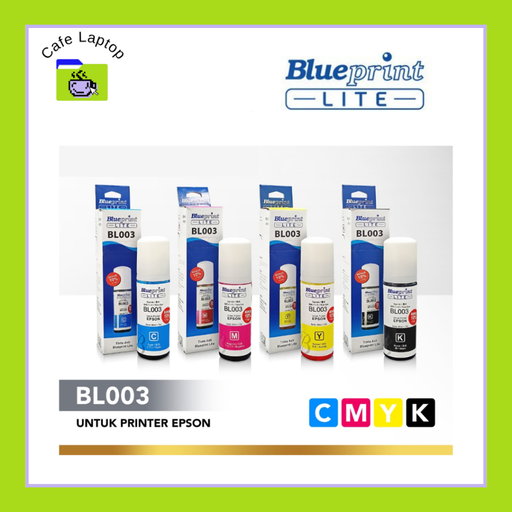 Jual BIRU Tinta Epson 003 BLUEPRINT LITE 72ml | Shopee Indonesia