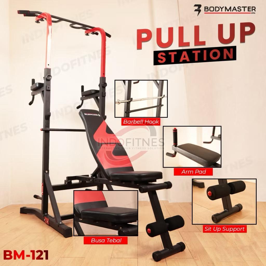 Jual BODYMASTER Pull Up Station + Bench BM-121 Pullup Dip Bar Bench ...