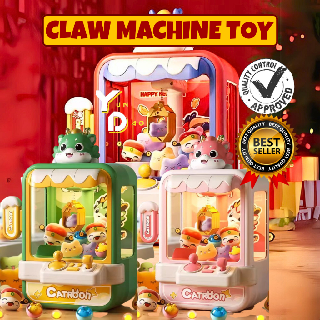 Jual Mainan Anak Claw Machine Mesin Capit Boneka Musik & Lampu Kids Toy ...