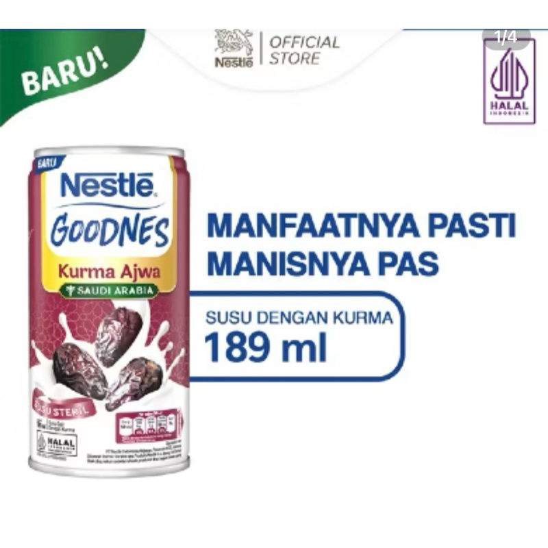 Jual Susu Steril Nestle GoodNes Kurma Azwa Dan Habbatussauda | Shopee ...