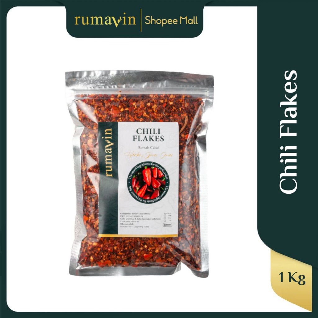Jual Rumavin - Premium Rempah Chili Flakes / Bubuk Cabai Kasar | Shopee ...