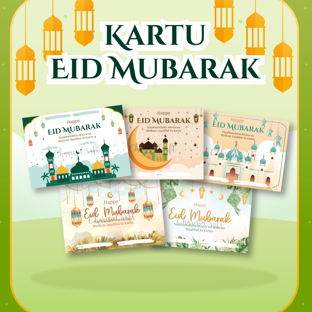 Jual Kartu ucapan idul fitri ramadhan lebaran eid greeting card parcel ...