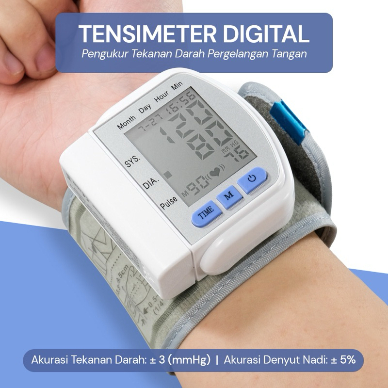 Jual TaffOmicron Tensimeter Digital Pengukur Tekanan Darah Wrist ...