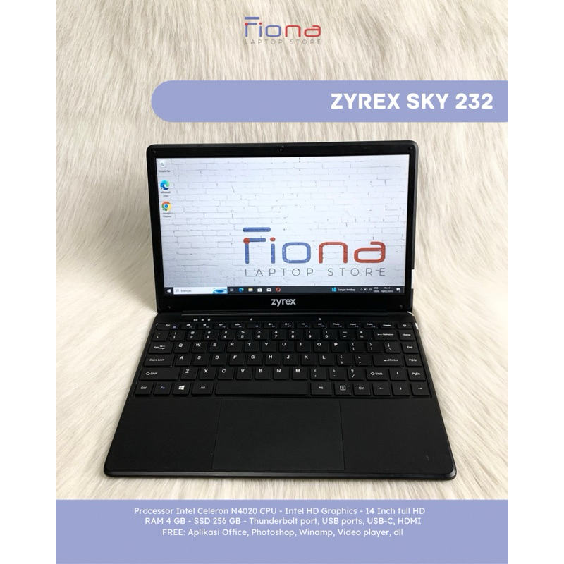 Jual Laptop ZYREX SKY 232 Intel Celeron N4 Ram 4Gb Ssd 256Gb | Shopee Indonesia