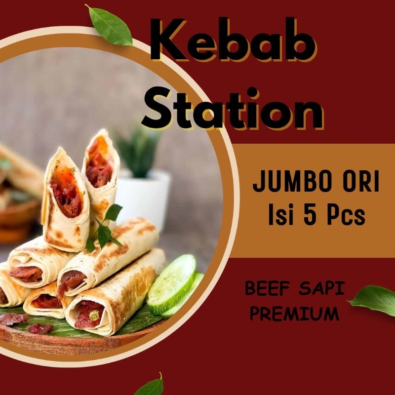 Jual KEBAB JUMBO BEEF SAPI ORIGINAL (1 BOX ISI 5 Pcs) | Shopee Indonesia