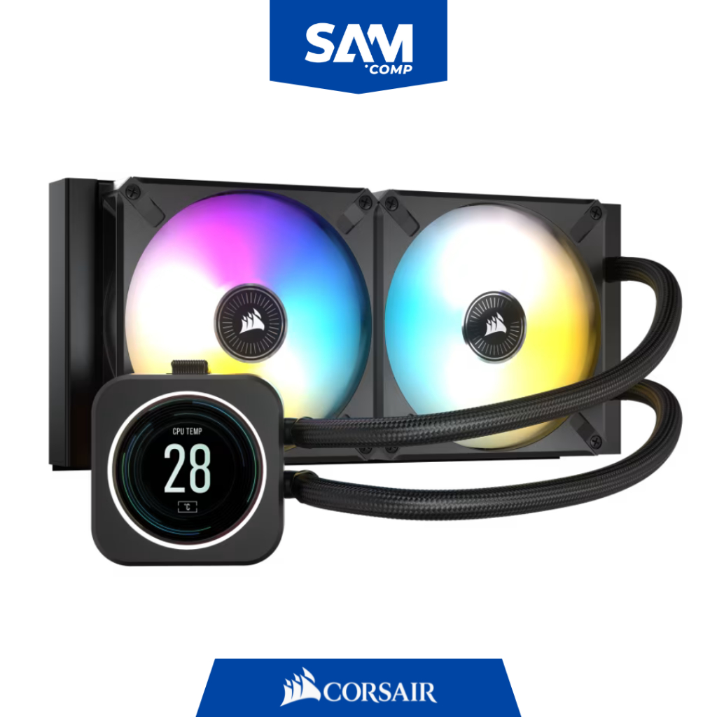 Jual CORSAIR iCUE H100i ELITE LCD Display Liquid CPU Cooler | Shopee ...