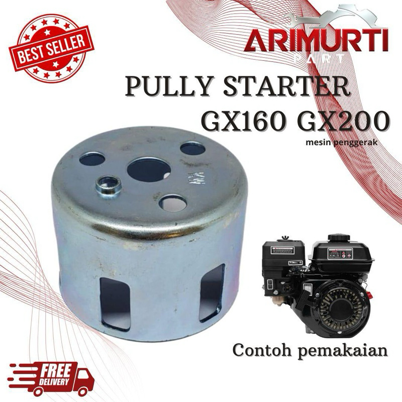 Jual Pulley Starter GX160 Saichi Mangkok Engkol Selah GX 120 GX 200 GX 220 | Shopee Indonesia