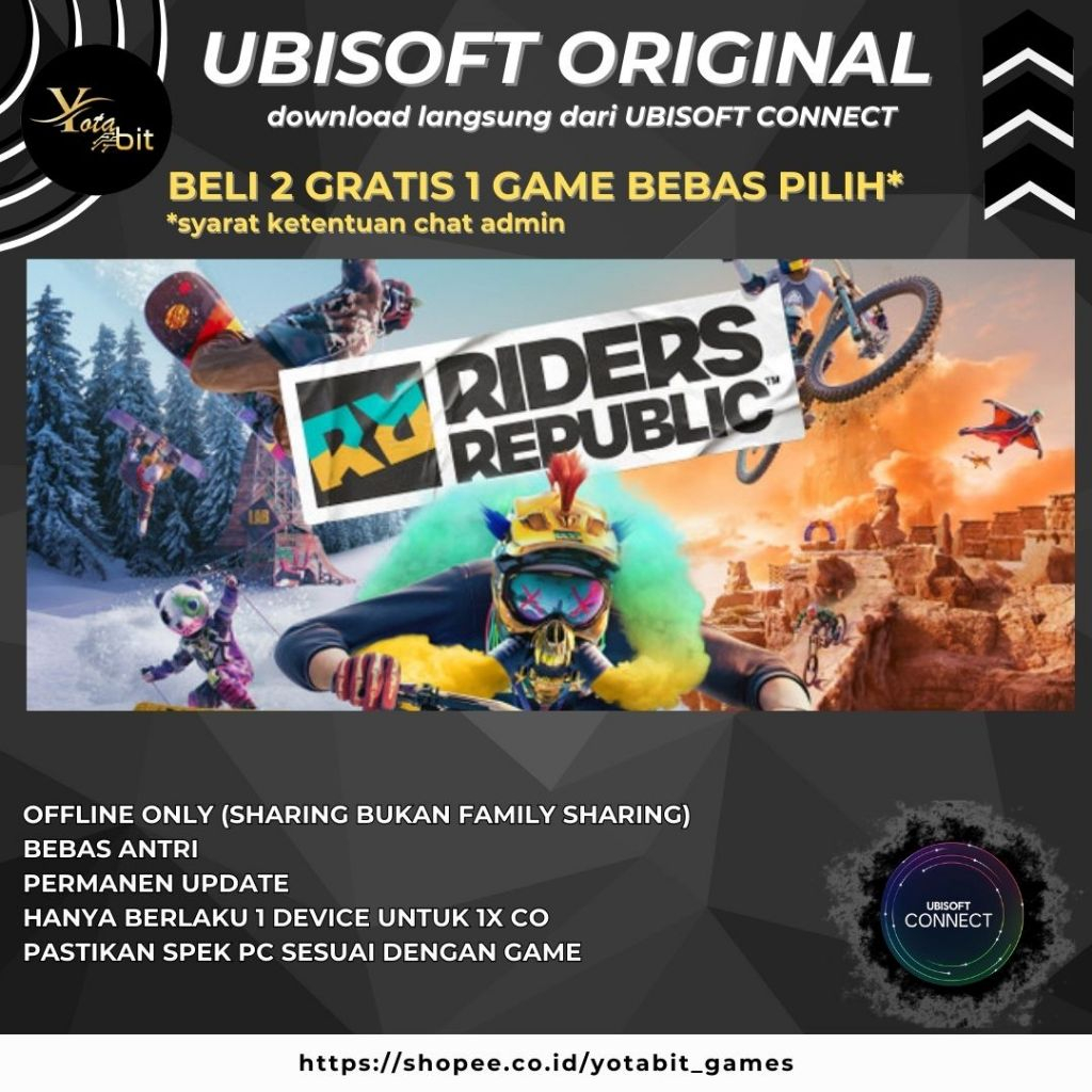 Jual RIDERS REPUBLIC PC Game Sharing Original Offline | Shopee Indonesia