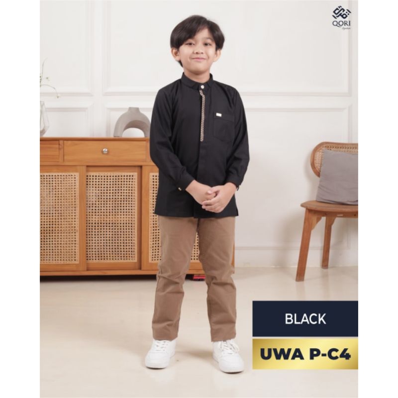 Jual Qori Apparel - Baju Koko Casual Kids Model Uwais Al Qarni (Lengan ...
