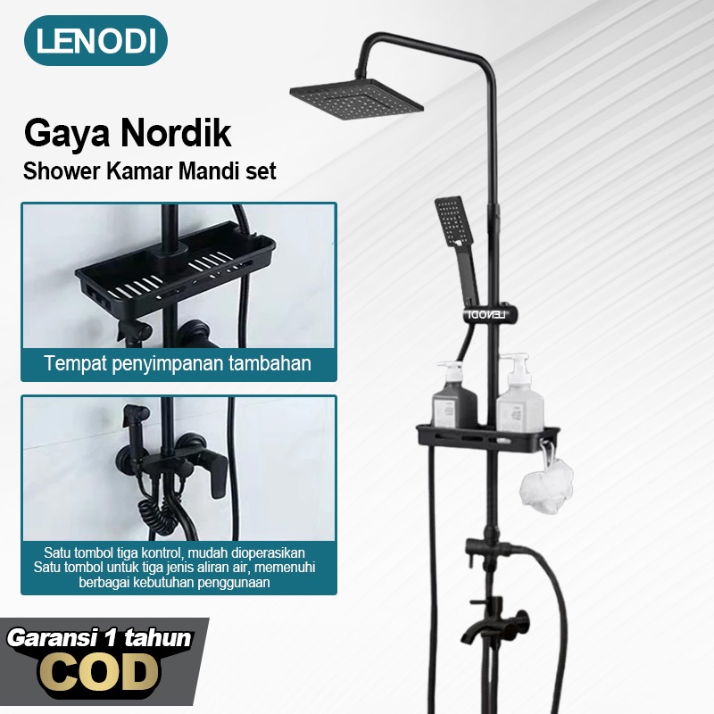 Jual Lenodi SUS 304 Shower Set Kamar Mandi Rain Shower /Shower Set ...