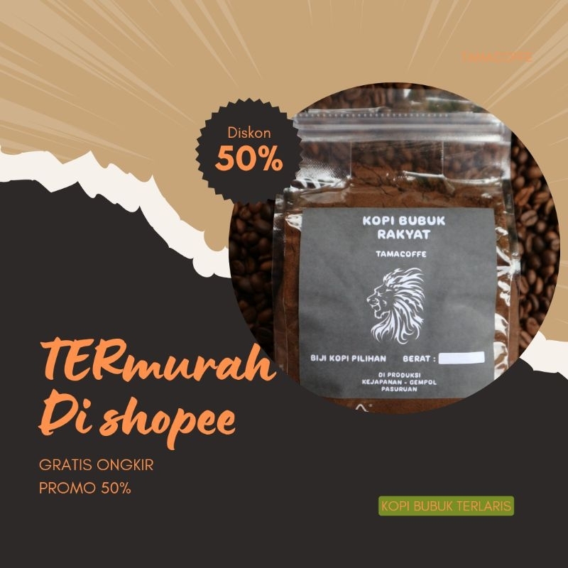 Jual KOPI BUBUK RAKYAT / KOPI ROBUSTA RAKYAT 500gr | Shopee Indonesia